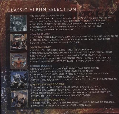 10cc Classic Album Selection - Hype Sticker UK 6-CD album set (777574)