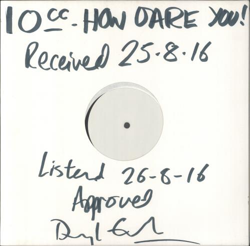 10cc How Dare You! - Test Pressing UK vinyl LP album (LP record) (824464)