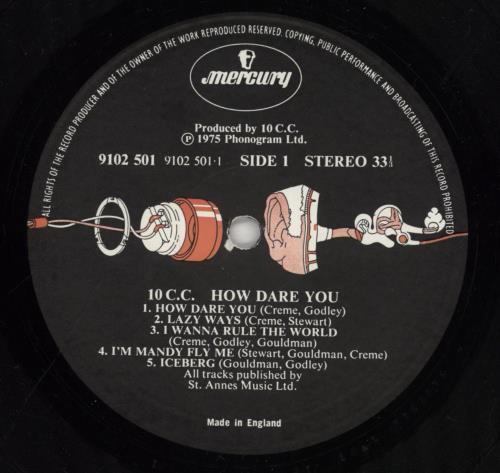10cc How Dare You! UK vinyl LP album (LP record) (171426)