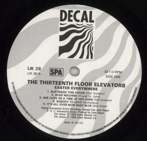 13th Floor Elevators Easter Everywhere UK vinyl LP album (LP record) (312220)