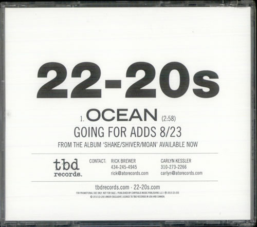 22-20s Ocean US Promo CD-R acetate (519791)