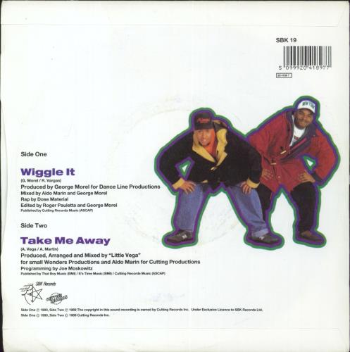 2 In A Room Wiggle It UK 7" vinyl single (7 inch record / 45) (654938)