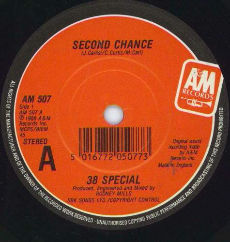 38 Special Second Chance UK 7" vinyl single (7 inch record / 45) (805460)