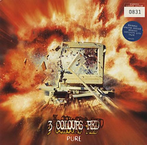 3 Colours Red Pure UK 7" vinyl single (7 inch record / 45) (129957)