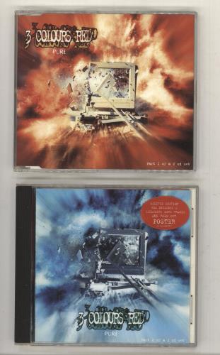 3 Colours Red Pure UK 2-CD single set (Double CD single) (286453)