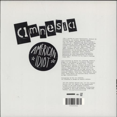 5 Seconds Of Summer Amnesia UK 7" vinyl single (7 inch record / 45 ...