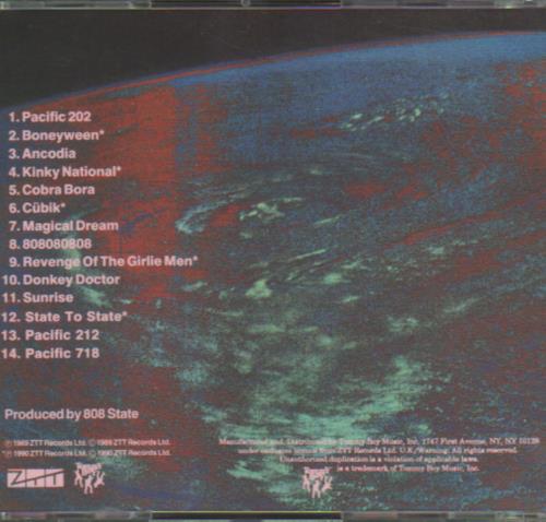 808 State Utd State 90 US CD album (CDLP) (147752)