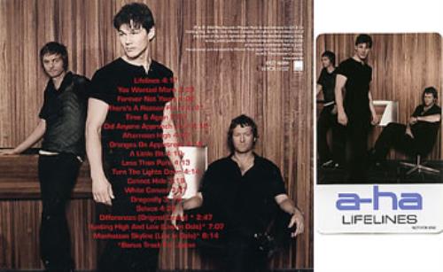 A-Ha Lifelines + calendar card Japanese Promo CD album (CDLP) (296037)