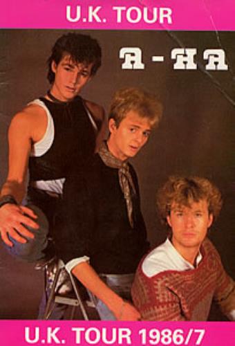 A-Ha UK Tour 1986/7 UK tour programme (217135) TOUR PROGRAMME