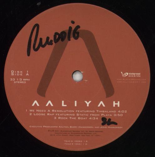 Aaliyah Aaliyah - EX US 2-LP vinyl record set (Double LP Album) (855196)