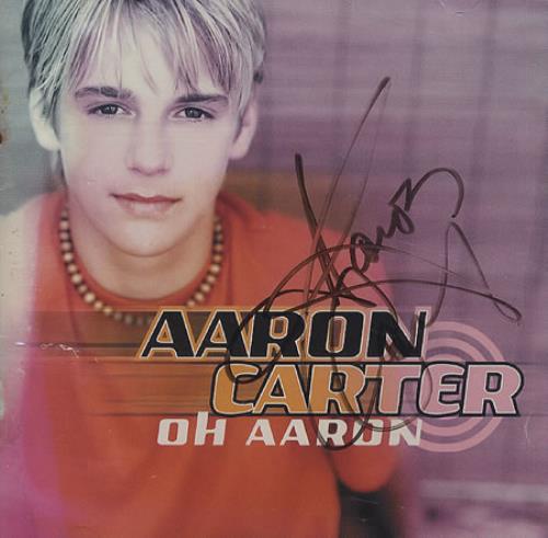 Aaron Carter Oh Aaron - Autographed US CD album (CDLP) (417657)