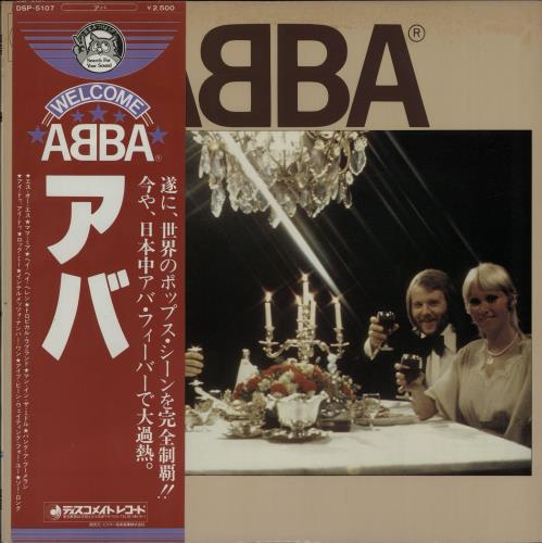 Abba Abba - 'Welcome' Obi-Strip Japanese vinyl LP album (LP record ...
