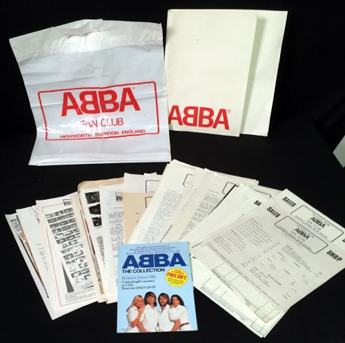 Abba Collection of Abba Fan Club Memorabilia UK memorabilia (652321 ...