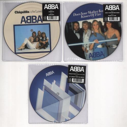 Abba Voulez Vous - 2019 Picture Disc Singles Set UK 7" vinyl picture disc (7 inch picture disc ...