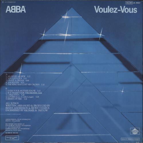 Abba Voulez-Vous French vinyl LP album (LP record) (797445)