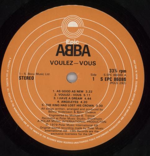 Abba Voulez-Vous UK vinyl LP album (LP record) (863640)