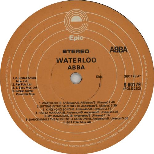 Abba Waterloo - 2nd UK vinyl LP album (LP record) (427940)