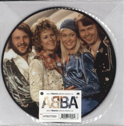 Abba Waterloo - 40th Anniversary UK 7" vinyl picture disc (7 inch picture disc single) (602233)