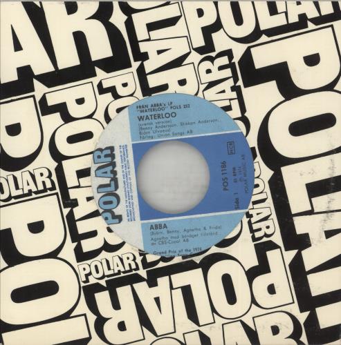 Abba Waterloo - Svensk Version Swedish 7" vinyl single (7 inch record / 45) (12412)