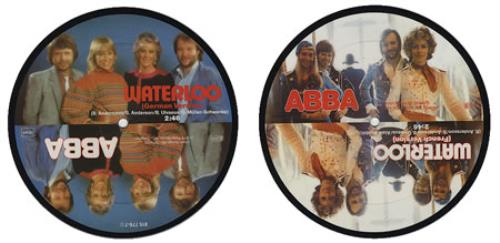 Abba Waterloo German 7" vinyl picture disc (7 inch picture disc single ...