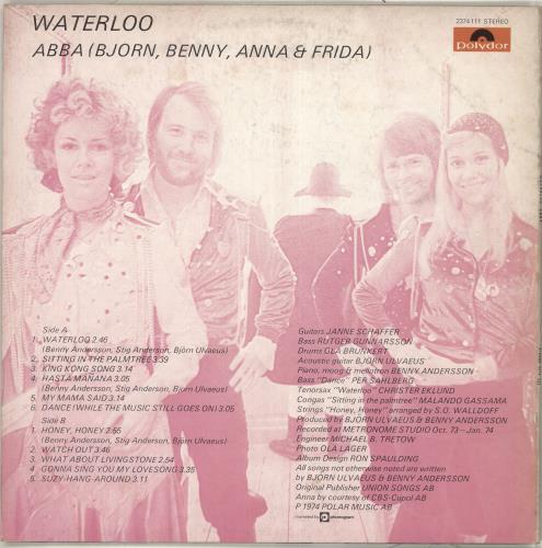 Abba Waterloo Hong Kong vinyl LP album (LP record) (719320)