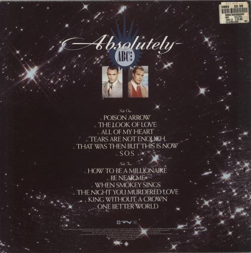ABC Absolutely - Stickered Sleeve UK vinyl LP album (LP record) (784730)
