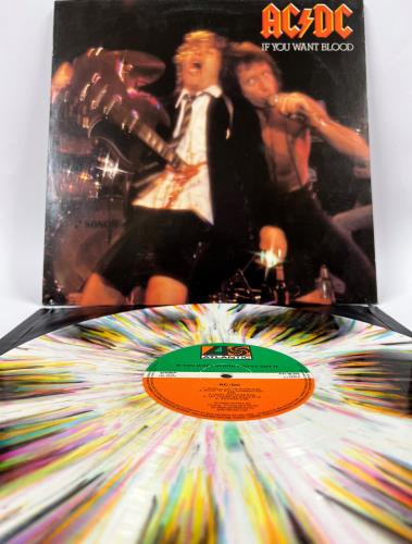 AC/DC If You Want Blood You've Got It - Multi-coloured Splatter Vinyl Dutch vinyl LP album (LP ...