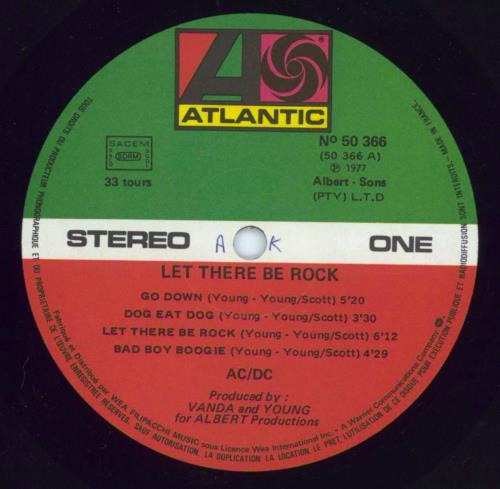 AC/DC Let There Be Rock French vinyl LP album (LP record) (804852)