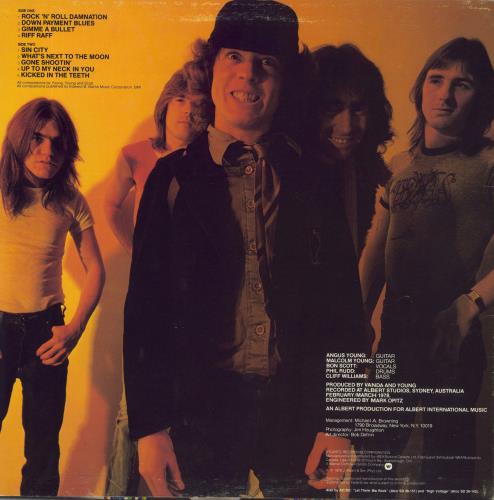 AC/DC Powerage - Red Vinyl Canadian vinyl LP album (LP record) (5722)