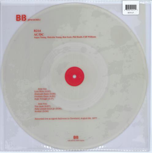 AC/DC Recorded Live At Agora Ballroom In Cleveland, August 22, 1977 Russian vinyl LP album (LP ...