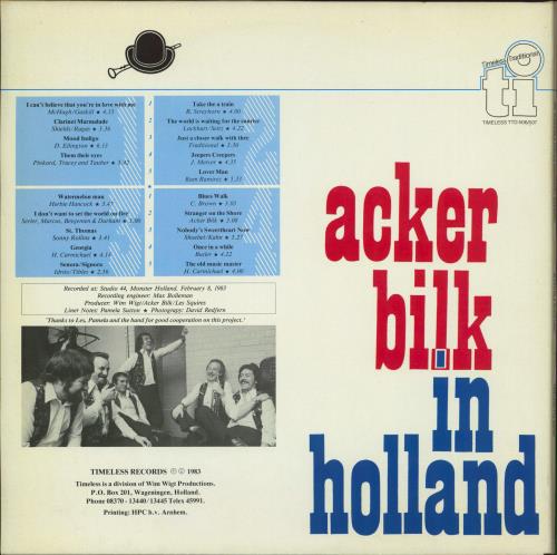 Acker Bilk Acker Bilk In Holland Dutch 2-LP vinyl record set (Double LP ...