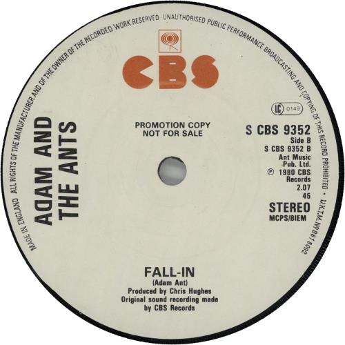 Adam & The Ants Antmusic UK Promo 7" vinyl single (7 inch record / 45 ...