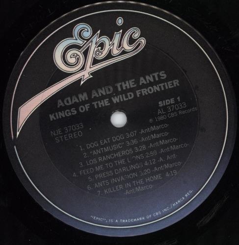 Adam & The Ants Kings Of The Wild Frontier - Gold promo stamped US vinyl LP album (LP record ...