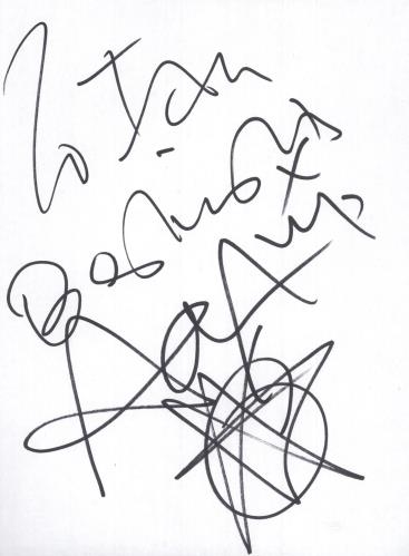 Adam Ant Autograph UK memorabilia (732543) AUTOGRAPH