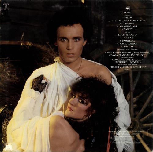 Adam Ant Strip + Poster - EX UK vinyl LP album (LP record) (695084)