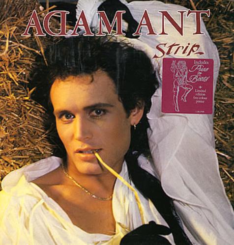 Adam Ant Strip + Poster UK vinyl LP album (LP record) (232221)
