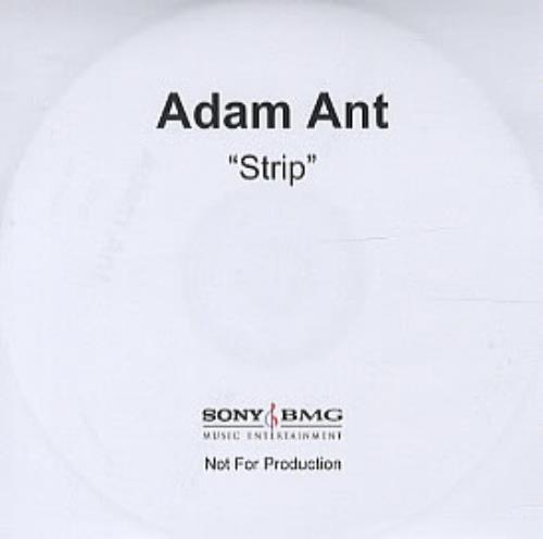Adam Ant Strip UK CD-R acetate (324248)