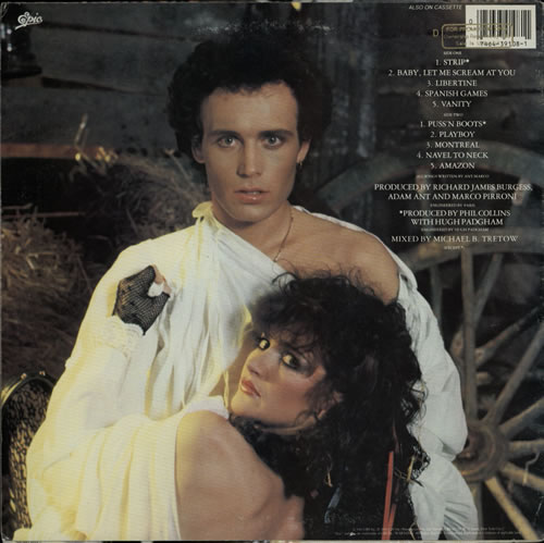 Adam Ant Strip US vinyl LP album (LP record) (580180)