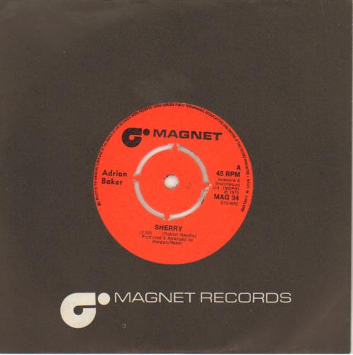 Adrian Baker Sherry UK 7" vinyl single (7 inch record / 45) (643546)