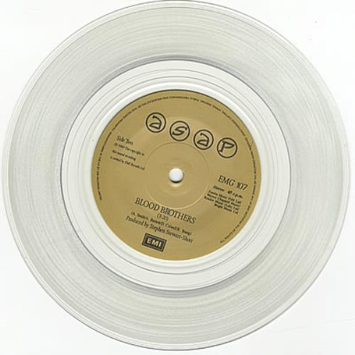 Adrian Smith And Project Silver And Gold - Clear vinyl UK 7" vinyl ...