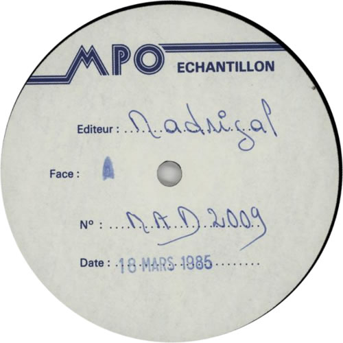 ADX Execution - Test Pressing French vinyl LP album (LP record) (601247)