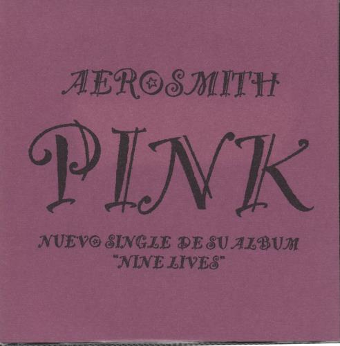 Aerosmith Pink Spanish Promo CD single (CD5 / 5") (100212)