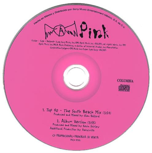 Aerosmith Pink Mexican Promo CD single (CD5 / 5") (107152)