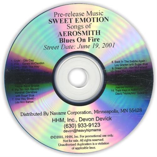 Aerosmith Sweet Emotion - Songs Of Aerosmith US Promo CD-R acetate (188839)
