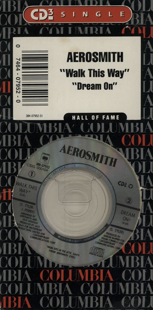 Aerosmith Walk This Way US 3" CD single (CD3) (224401)