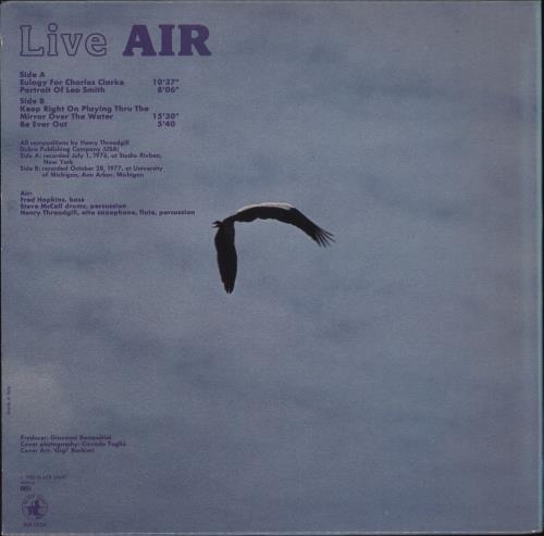 Air (Jazz) Live Air Italian vinyl LP album (LP record) (706965)