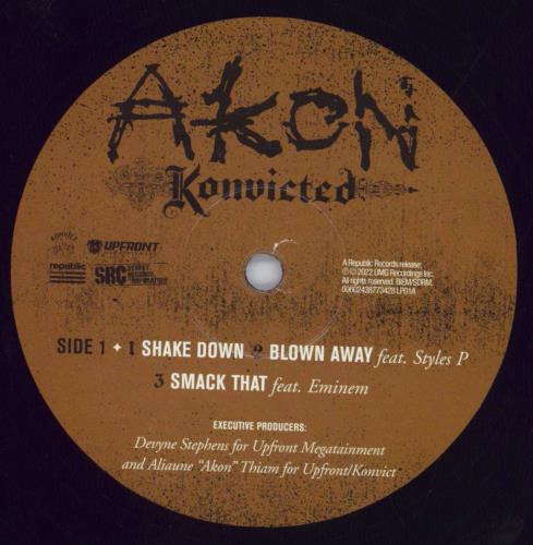 Akon Konvicted - 180g UK 2-LP vinyl record set (Double LP Album) (830001)