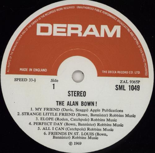 Alan Bown The Alan Bown UK vinyl LP album (LP record) (316987)
