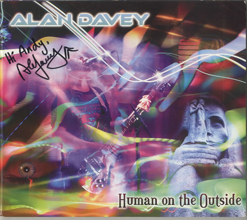 Alan Davey Human On The Outside - Autographed UK CD album (CDLP) (577812)