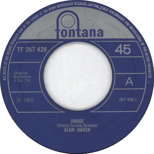 Alan Haven Image UK 7" vinyl single (7 inch record / 45) (571738)
